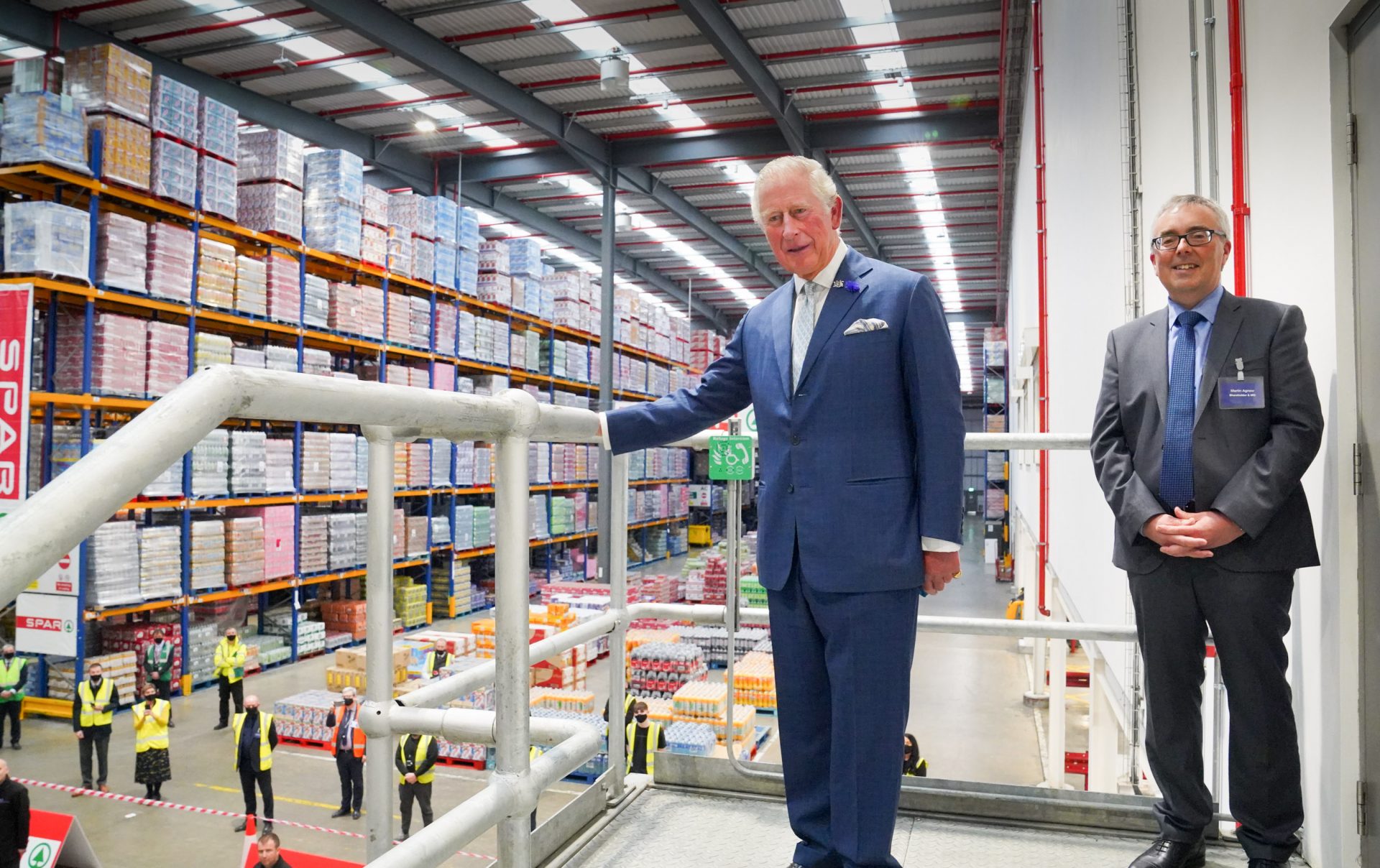 Royal visitor thanks key wholesale and logistics workers during Belfast ...